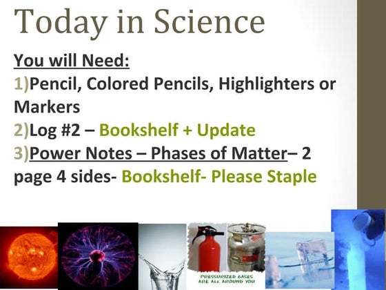 Power Notes - Phase Changes | PPT