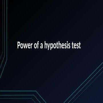 Power of a hypothesis test mathes probabality mca syllabus for ...