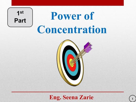Power of concentration | PPT