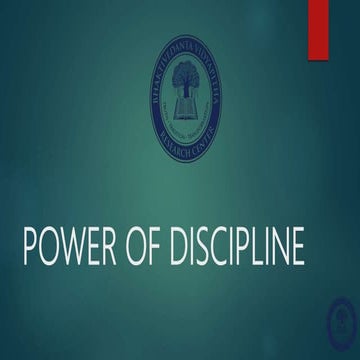 Power of Discipline | PPTX
