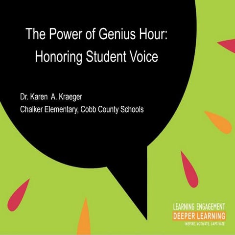 Power of Genius Hour GaETC 2015 | PPTX