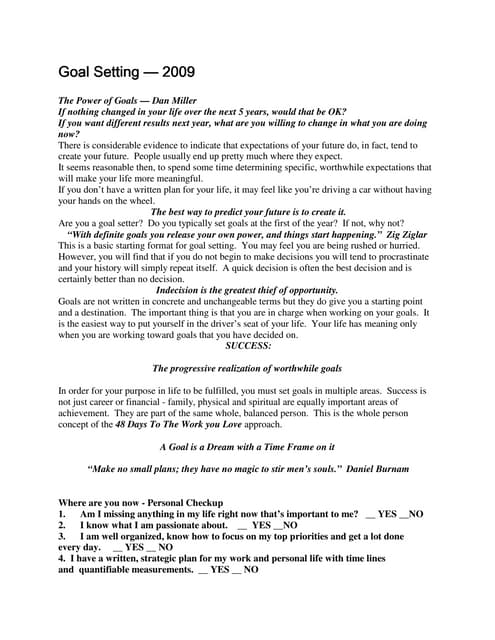 Setting goals for lifelong learning | PPT