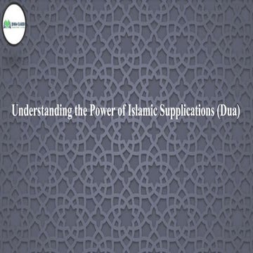 Power of Islamic Supplications (Dua).pptx