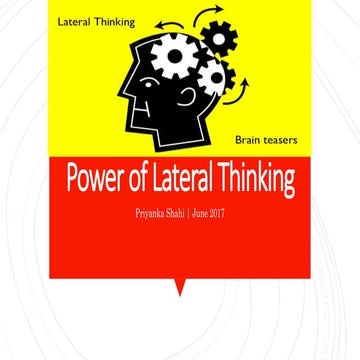 Lateral vs vertical thinking | PPTX