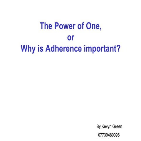 Power Of One | PPT