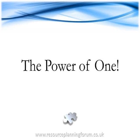 Power of one | PPTX