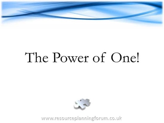 Power Of One | PPT