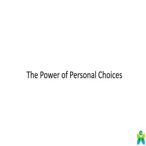 The Power of Personal Choice 2020 | PPT | Diabetes | Diseases and ...