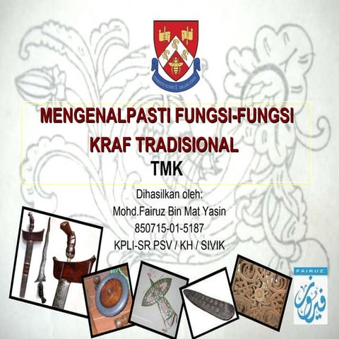 mengenal kraftangan tradisional | PPT