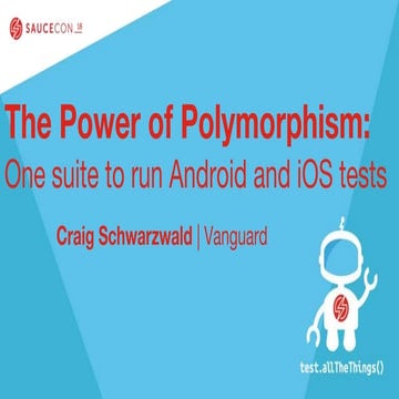 The Power of Polymorphism by Craig Schwarzwald | PPTX