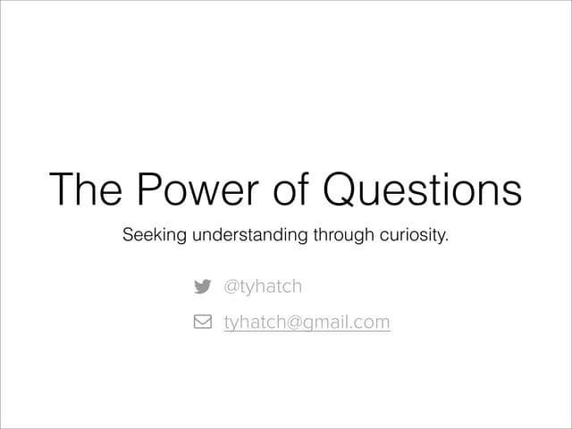 The Power of Questions during the Sales Process