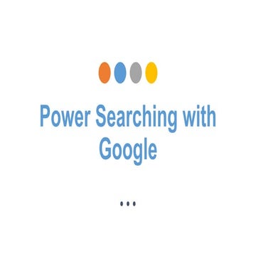 Power of search | PPTX