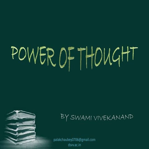 Power of thought | PPTX