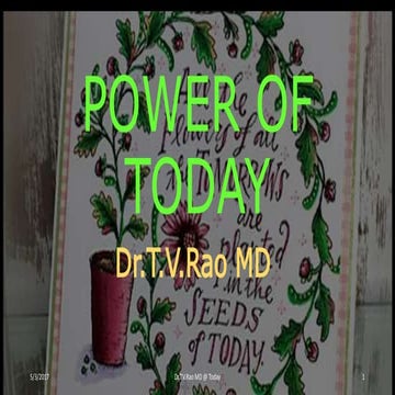 POWER OF TODAY | PPTX