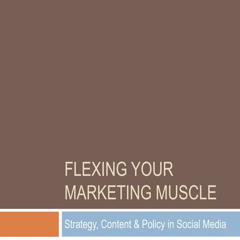 Flexing Your Marketing Muscle: Social Media Strategy & Content Creation ...