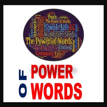 Power of words | PPTX