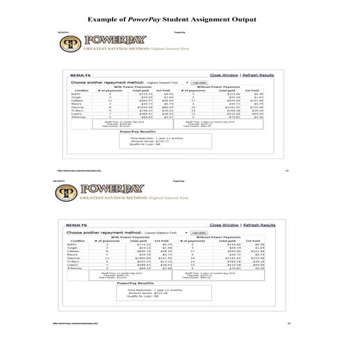PowerPay Student Assignment Sample | PDF