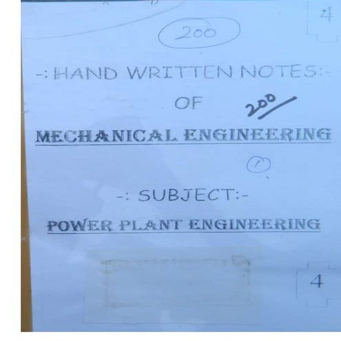 Power Plant Engineering 2 Mechanical Engineering Handwritten classes ...