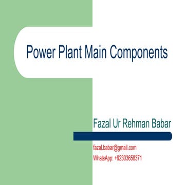 Power Plant main components 9HA GT.ppt | Chemistry | Science