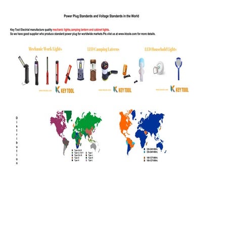 Power Plug Standards and Voltage Standards in the World | PDF