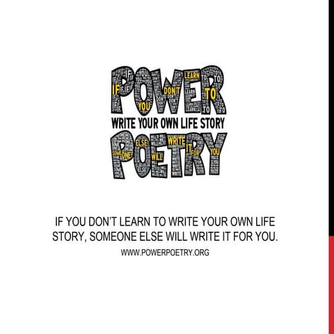 Building Literacy and Inspiring Civic Engagement with Digital Poetry | PPT