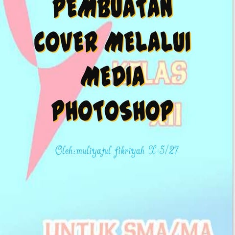 membuat cover buku dengan photoshop | PPTX