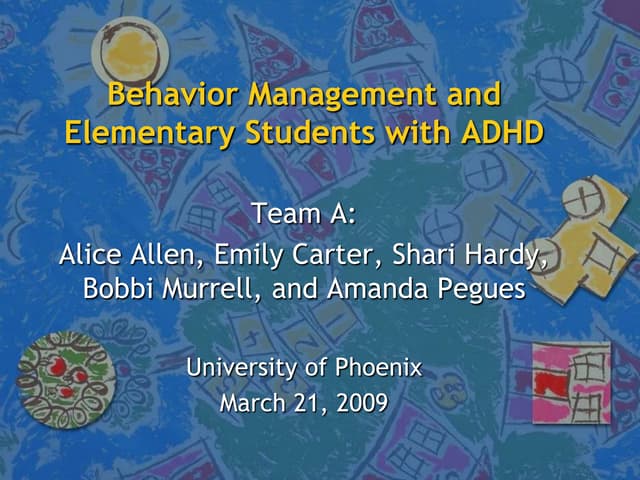 ADHD Powerpoint Presentation | PPT