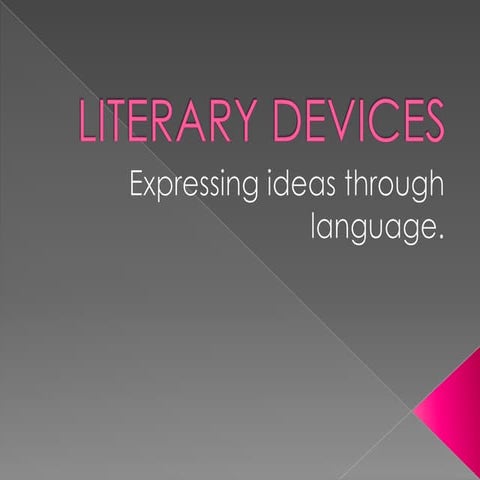 Literary Devices | PPTX