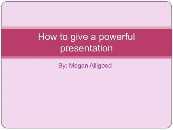 How to present a research paper using power point | DOCX | Science