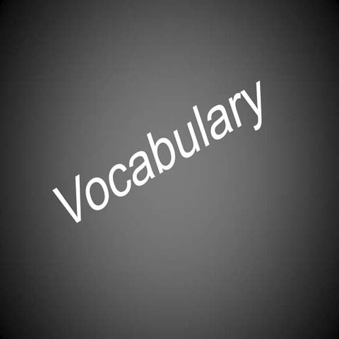 Vocabulary Powerpoint | PPT
