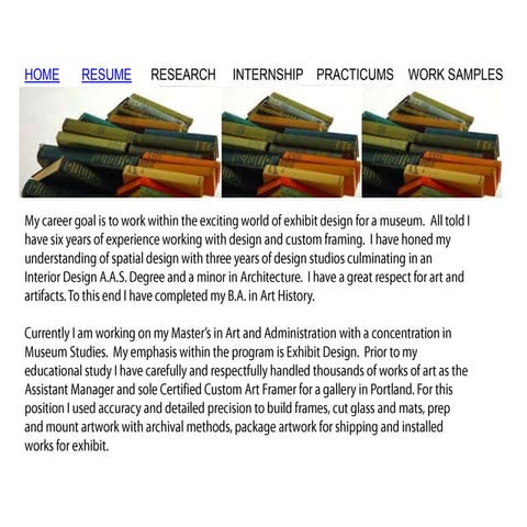 Art Student Resume Sample | PDF