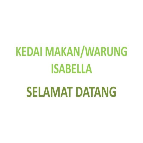 Warung Isabella | PPTX