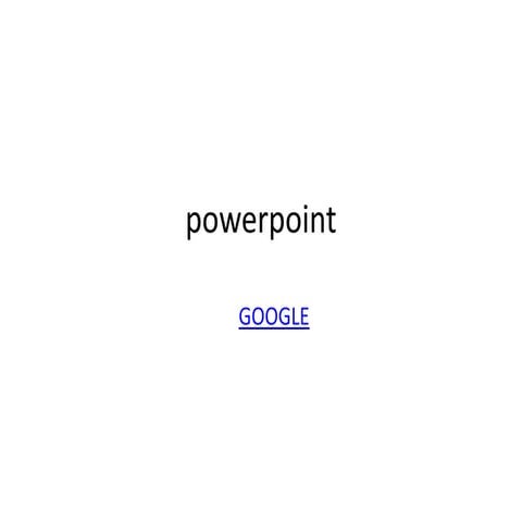 Powerpoint | PPT
