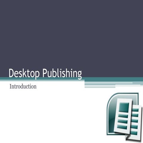 Desktop Publishing | PPTX