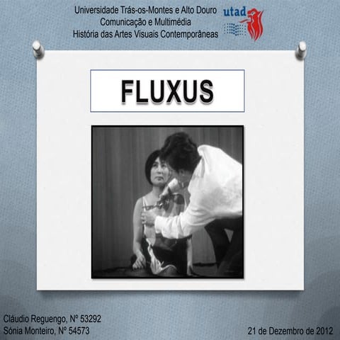 Trabalho sobre Fluxus (Yoko Ono) | PPTX