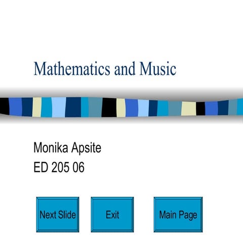 Class 12th presentation on maths in music | PPTX