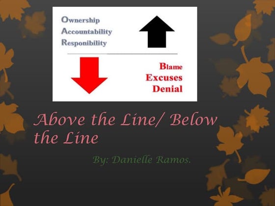 Above the line powerpoint by rr | PPTX
