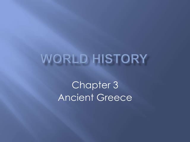 Introduction to Ancient Greece powerpoint | PPT