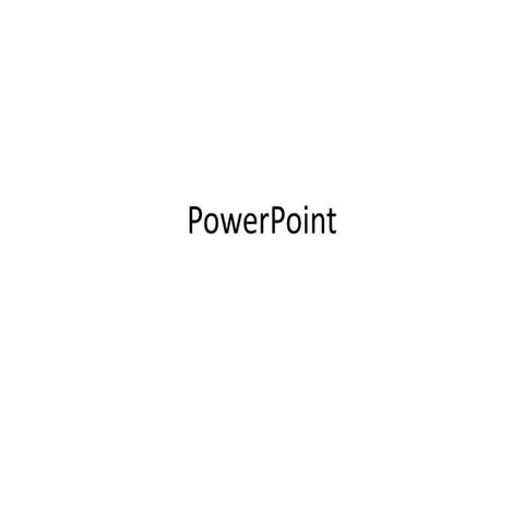 Power Point | PPTX
