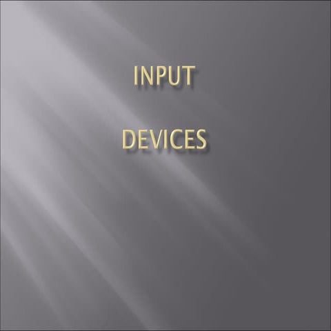 input devices | PPT