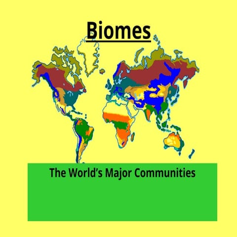 MAJOR BIOMES OF WORLD | PPTX