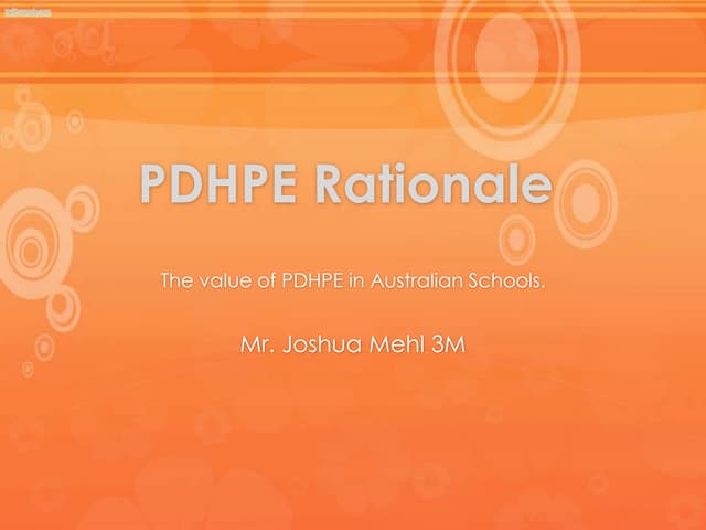 Pdhpe important | PPTX