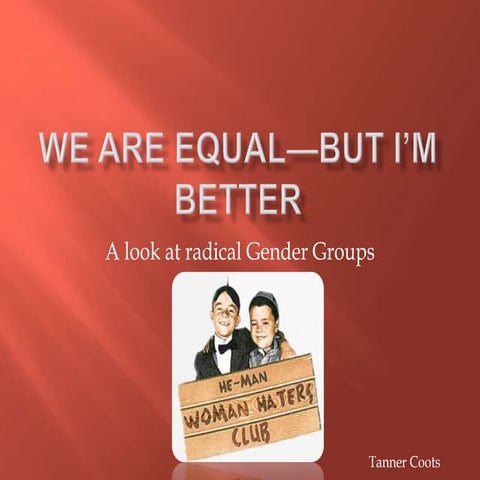 Radical Gender Groups-A.P. English and Comp. | PPT