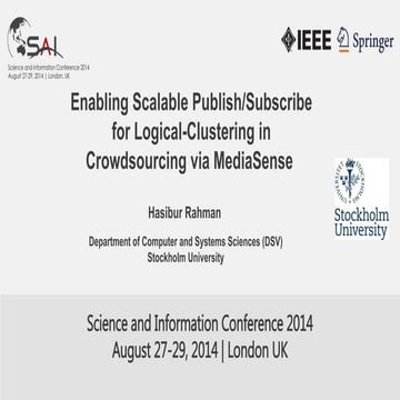 Enabling Scalable Publish/Subscribe for Logical-Clustering in ...
