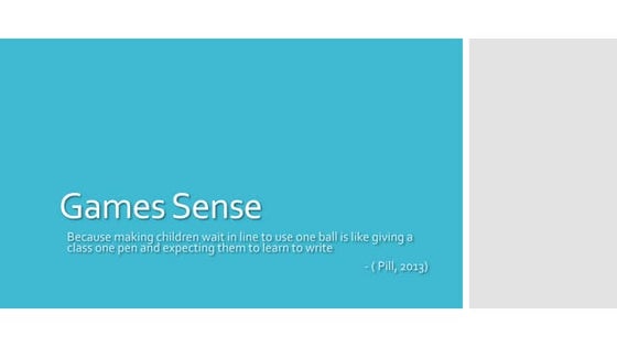 Introduction to Game Sense | PPT