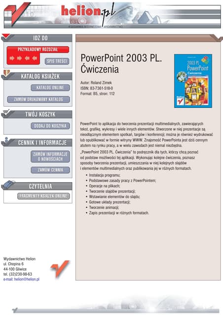 PowerPoint 2007 PL. Ilustrowany przewodnik | PDF
