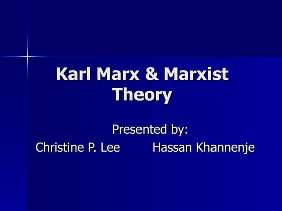 Presentation, karl marx | PPTX | Politics