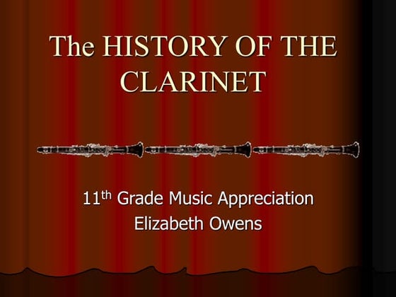 The clarinet | PPTX
