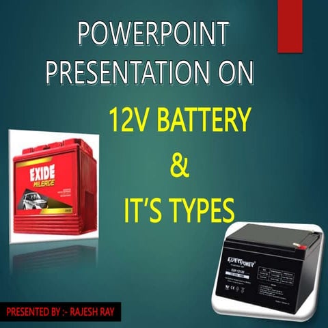 Presentation on battery | PPT