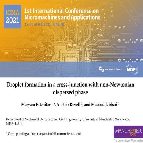 Ab experiments of fluid flow in polymer microchannel | PPTX